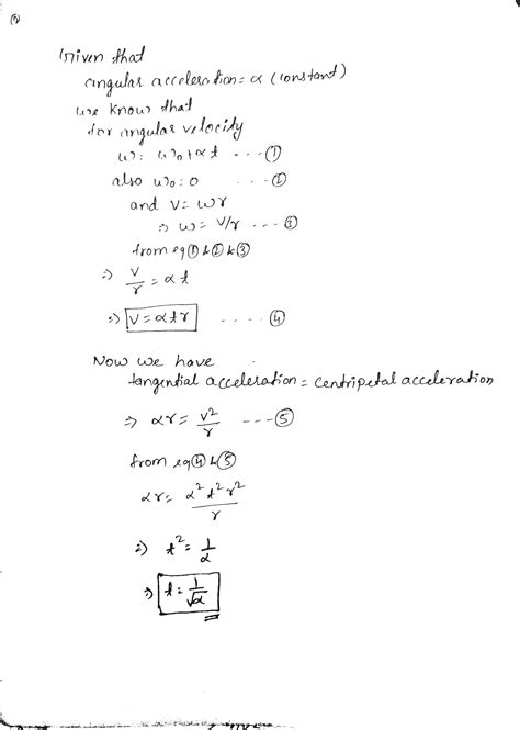 A Particle Moves With A Constant Angular Acceleration Alpha In A
