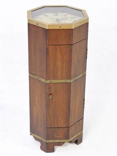 An Octagonal Clock Side Table