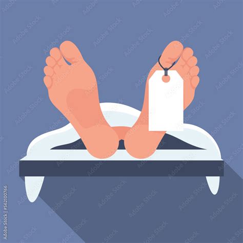 Corpse In The Morgue Dead Man In The Morgue Legs Of A Dead Man With A