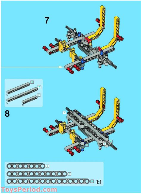 Lego 8295 Telescopic Handler Instructions And Parts List