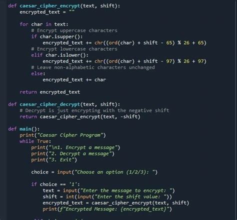 Sawan Rathi On Linkedin Caesar Cipher Program In Python This Python