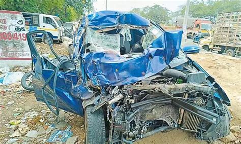 College Student Killed In Truck Car Collision Near Kattankulathur