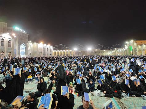 مراسم احیای شب بیست و سوم در حرم رضوی فیلم و تصاویر