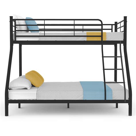 Kingston Slmetal Single Over Double Bunk Bed Frame Dark Matte Grey
