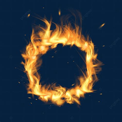 漸變色火焰光效疊加火圈 燃燒 漸變色 火環素材圖案，psd和png圖片免費下載