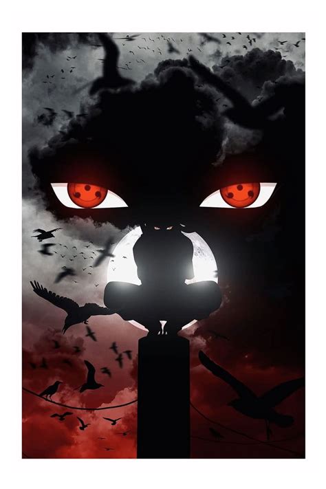 Eflormes Itachi Poster Uchiha Sharingan Manga Personality Decorative