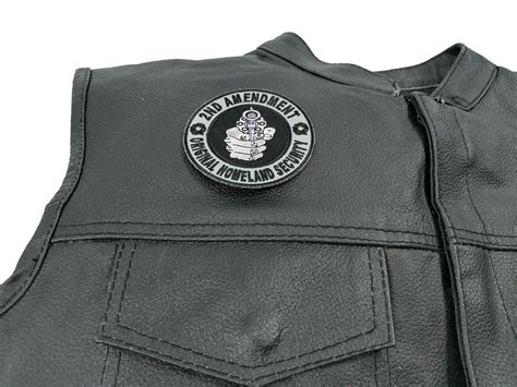 2nd Amendment Round Original Homeland Security Patch Embroidered