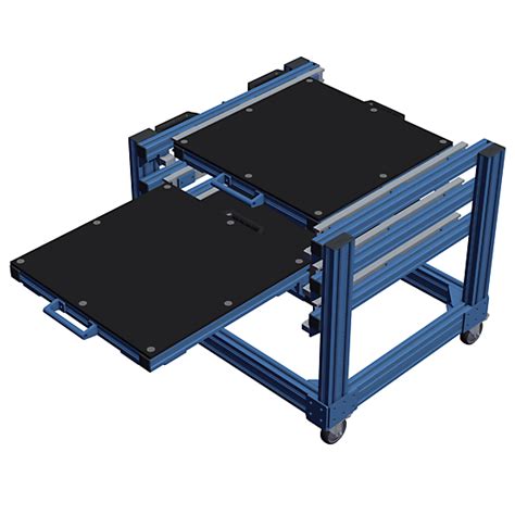 Machine Tending Mobile Part Presenter Drawers Vention