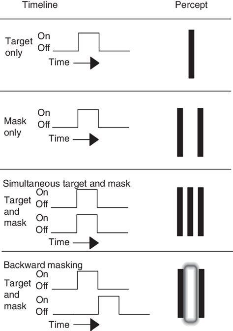 Temporal Sequencing Of Stimuli In Backward Visual Masking A Target
