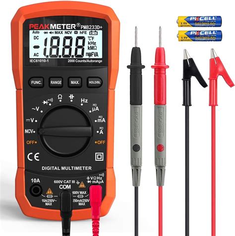 Mua Digital Multimeter With Automatic Range Selection Multifunction Tester That Measures Acdc Mua Digital Multimeter With Automatic Range Selection Multifunction Tester That Measures Acdc