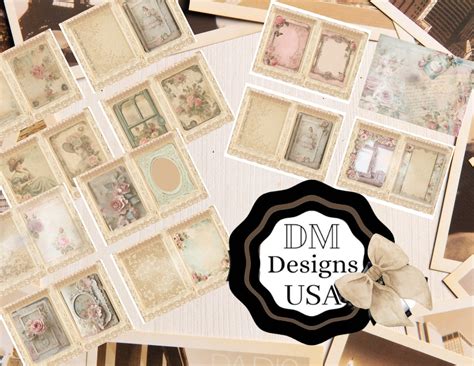Shabby Chic Junk Journal Kit Digital Junk Journaling Vintage Paper
