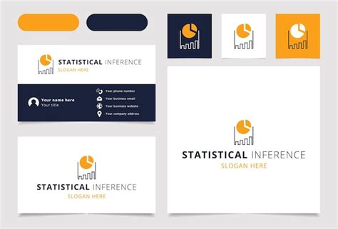 Premium Vector Statistical Inference Logo Design With Editable Slogan