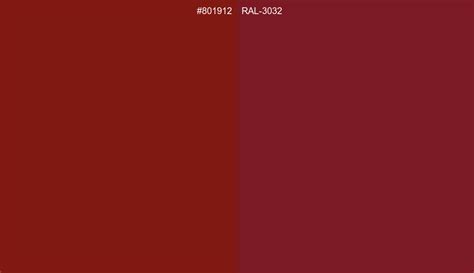 Hex 801912 To Ral Code Ral 3032 Conversion Chart Ral Classic