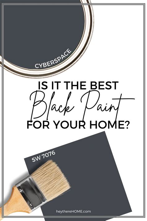 Sherwin Williams Cyberspace A Bold Black Paint With A Hint Of Blue