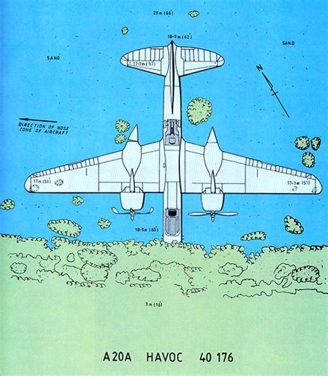 Pacific Wrecks Map A20A Havoc 40176 Depicting A 20A Strawberry
