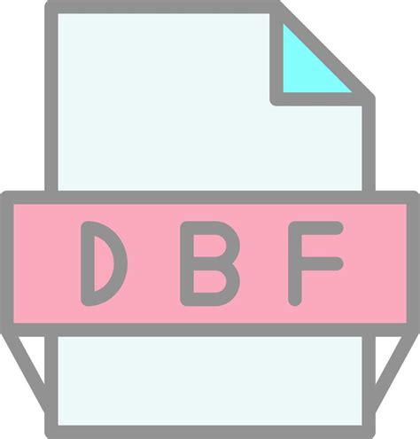 Dbf File Format Icon 15691624 Vector Art At Vecteezy