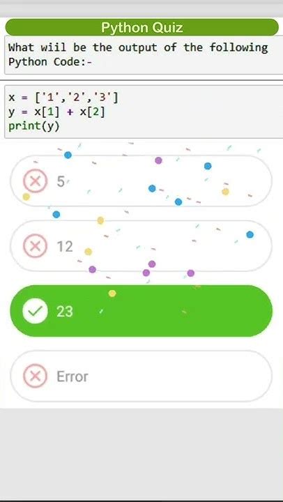 python quiz python exercise learn python python shorts quiz
