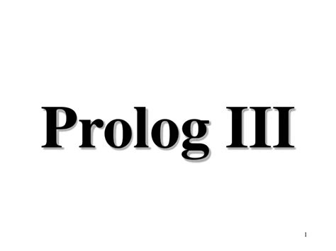 Ppt Prolog Lists Unification Matching And Recursion Powerpoint