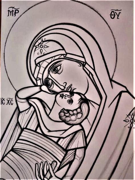 Σχέδια ζωγραφικής για μικρά παιδιά 52 ΠΑΝΑΓΙΑ ΓΛΥΚΟΦΙΛΟΥΣΑ Ενωμένη Ρωμηοσύνη