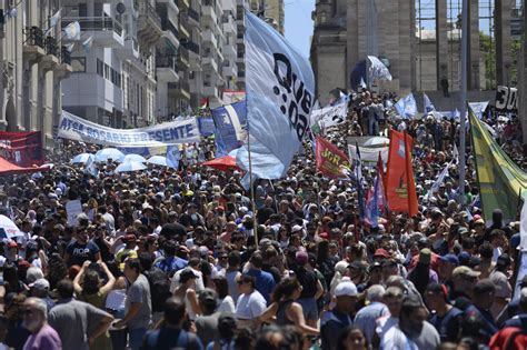 Huelga Nacional Contra Reforma Laboral De Milei En Argentina Pulso27