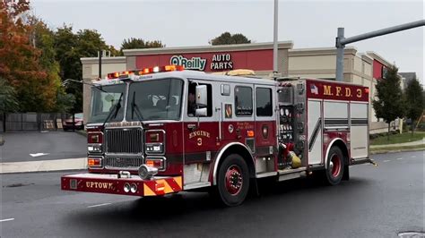 Meriden Fire Department Engine 3 And Hunters Ambulance 102 Responding