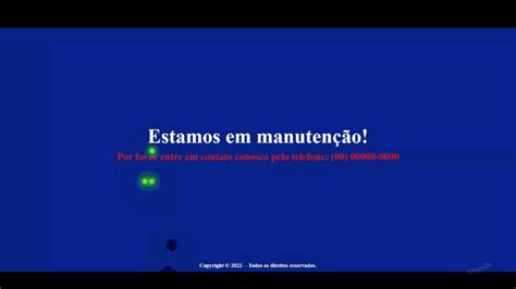 página de manutenção com animação feito em html e css script php aqui