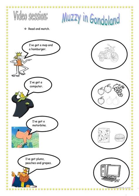 Muzzy In Gondoland Worksheets