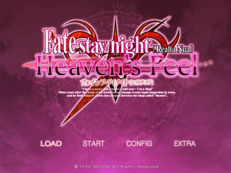 Fate Stay Night Visual Novel Realta Nua Patch Gymtito