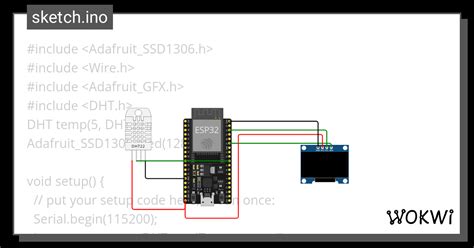 Oledanddht Wokwi Esp32 Stm32 Arduino Simulator