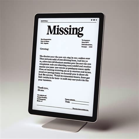 Best Missing Documents Email Template Vondy