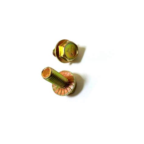 Yellow Brass Zinc Plated Grade 8 8 DIN 6921 With Serration Hex Flange Bolts China DIN 6921 Hex