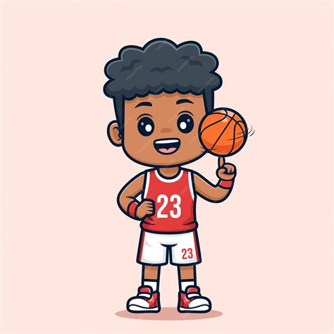 Premium Vector Cartoon Basketball Player Vector Illus