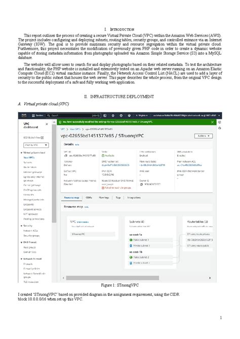 assignment 1b report i introduction this report outlines the process
