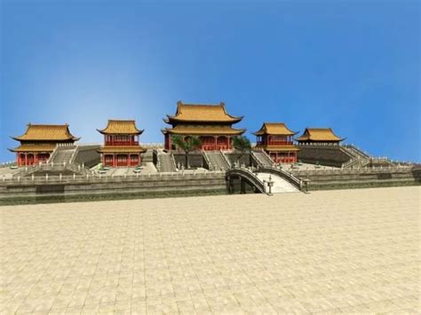 中国古代故宫免费 3d 模型 Max Open3dmodel