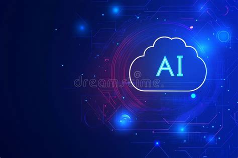 Ai Cloud Computing Futuristic Technology Network Connection Global Software System Stock