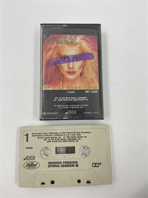 Missing Persons Spring Session M Cassette Tape4xt 12228rare Ebay