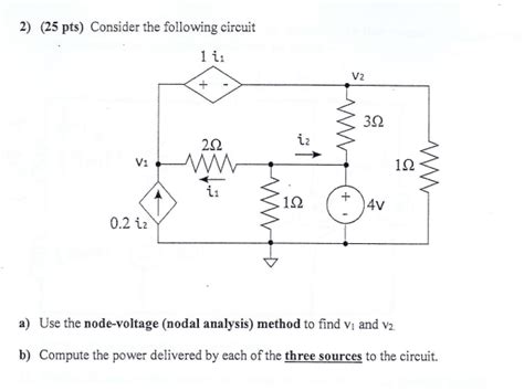 Solved 25 ﻿pts ﻿consider The Following Circuita ﻿use The