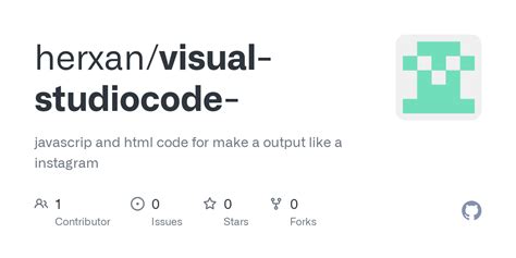GitHub Herxan Visual Studiocode Javascrip And Html Code For Make A