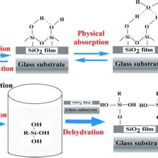 The Formation Of SiOH Groups On SiO2 Films Surface A And The