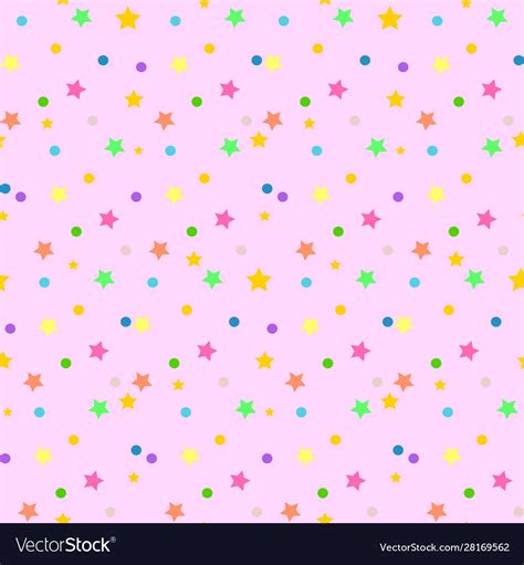Abstract Modern Seamless Pattern With Stars Shiny Vector Image