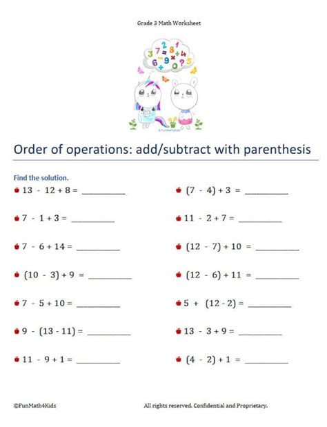 3rd Grade Math Worksheets Bundle 204 Pages 4700 Math Problems