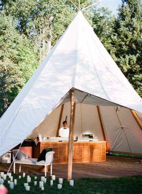 Tee Pee Tent For Custom Bar And Lounge Northern Michigan Forest