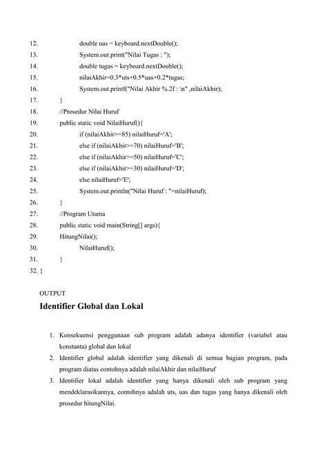 Cara Membuat Fungsi Dan Prosedur Pada Java Pdf