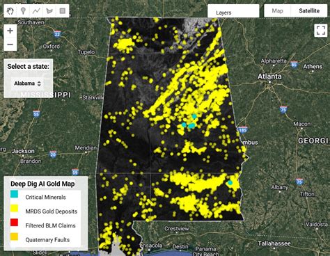 Deep Dig Alabama Ai Gold Map Interactive Ai Gold Map