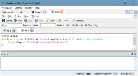 Continuously Dump Waveforms Data To A File In Real Time Test And Measurement Digilent Forum