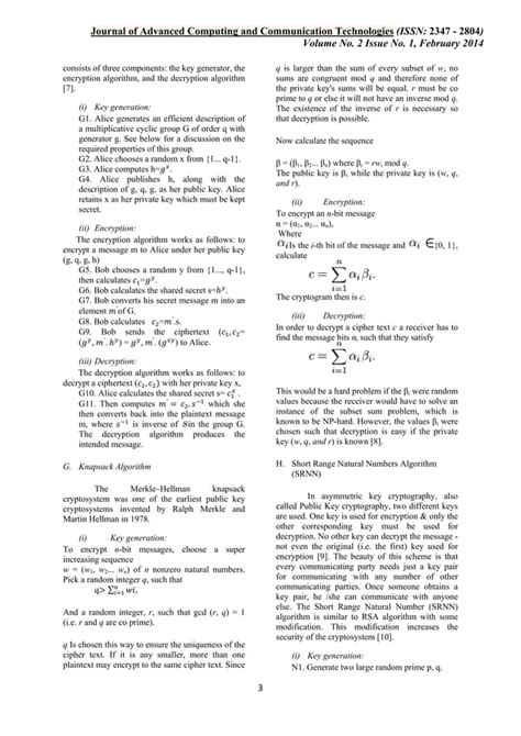 Survey On Asymmetric Key Cryptography Algorithms Pdf