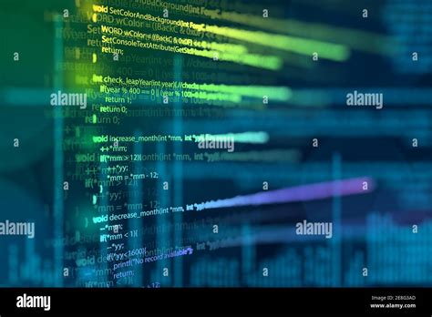 abstract modern tech of programming code screen developer c