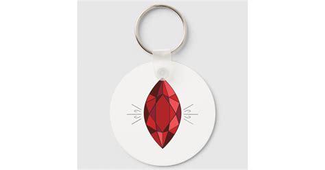 Ruby Keychain Zazzle