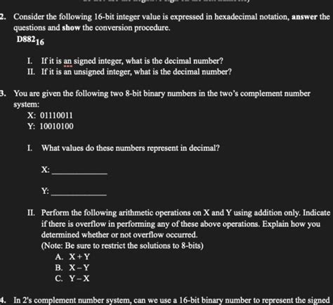 Solved Consider The Following Bit Integer Value Is Chegg