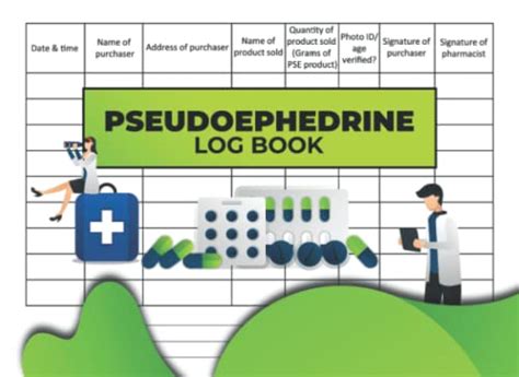 Pseudoephedrine Log Book Track Pseudoephedrine And Ephedrine Data Book
